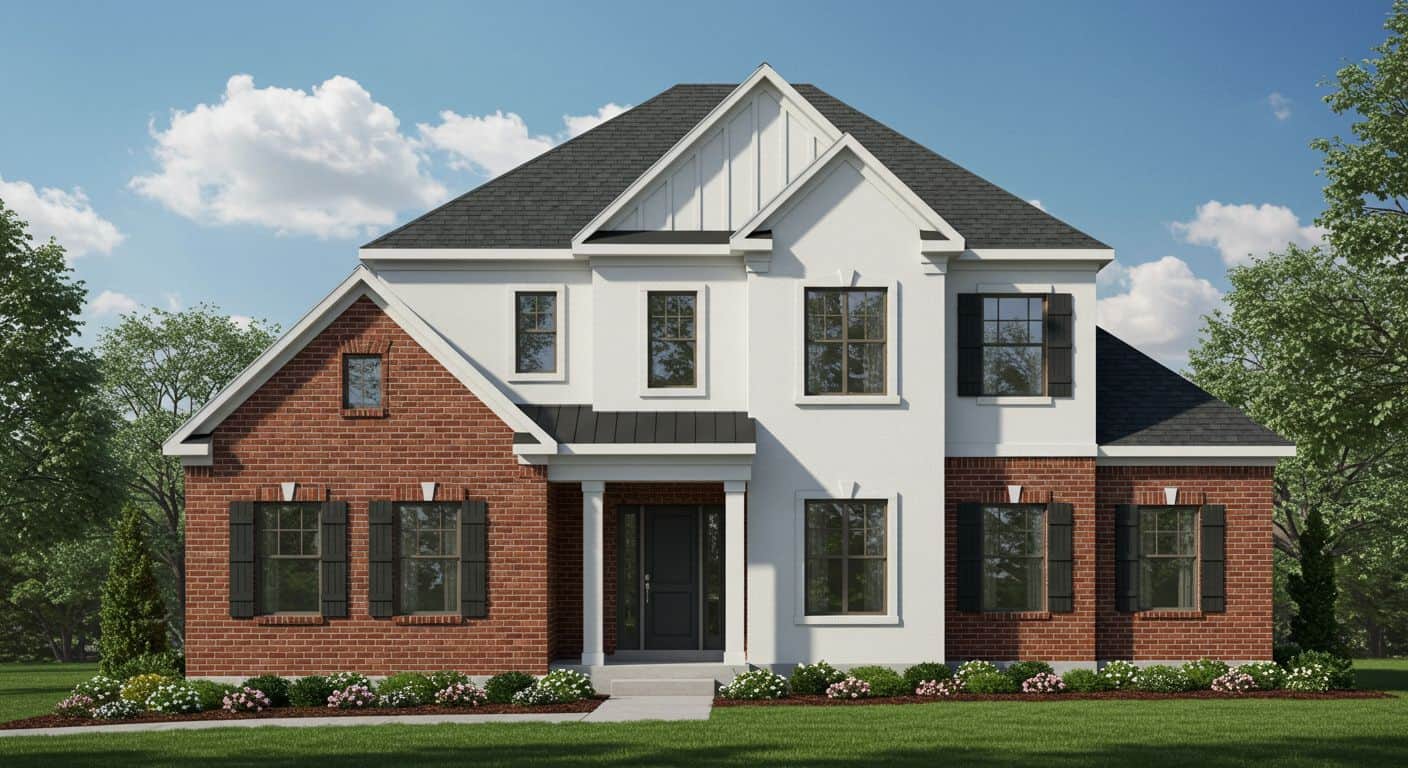 Indiana Home Trends: EIFS and Brick Exteriors Blend