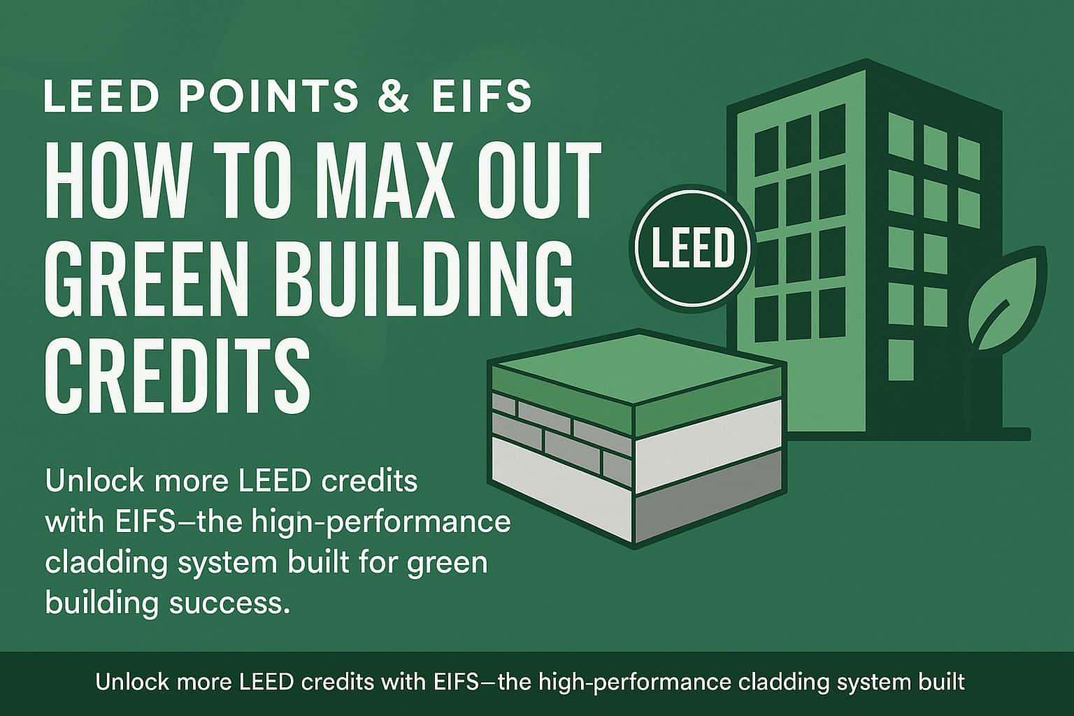 LEED Points & EIFS: How to Max Out Green Building Credits
