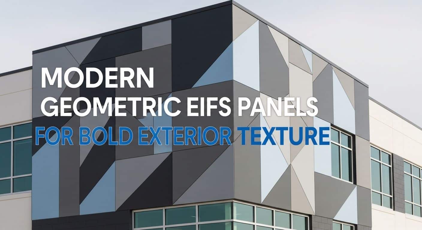 Modern Geometric EIFS Panels for Bold Exterior Texture