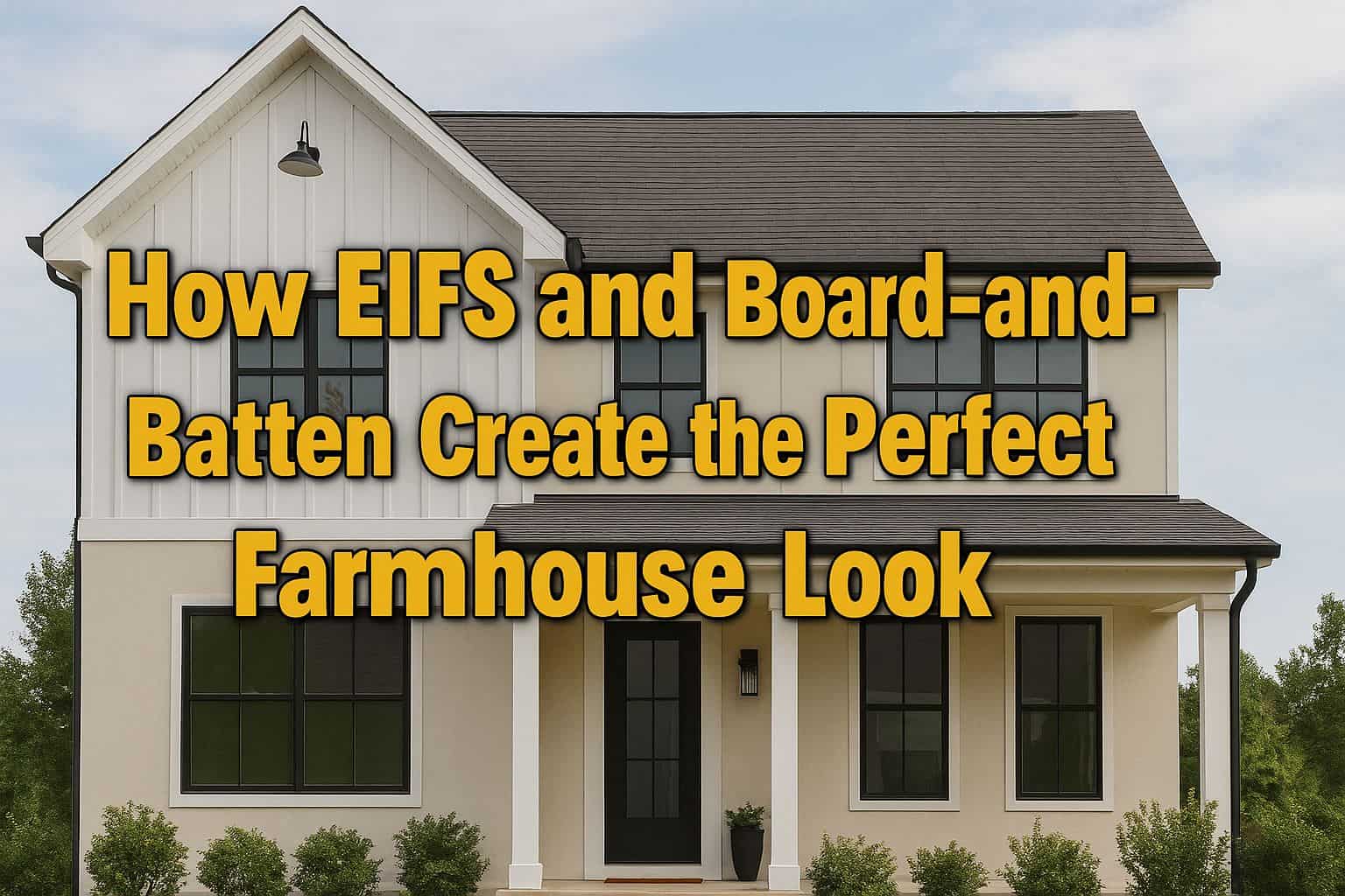 Using EIFS with Board-and-Batten for a Modern Farmhouse Look