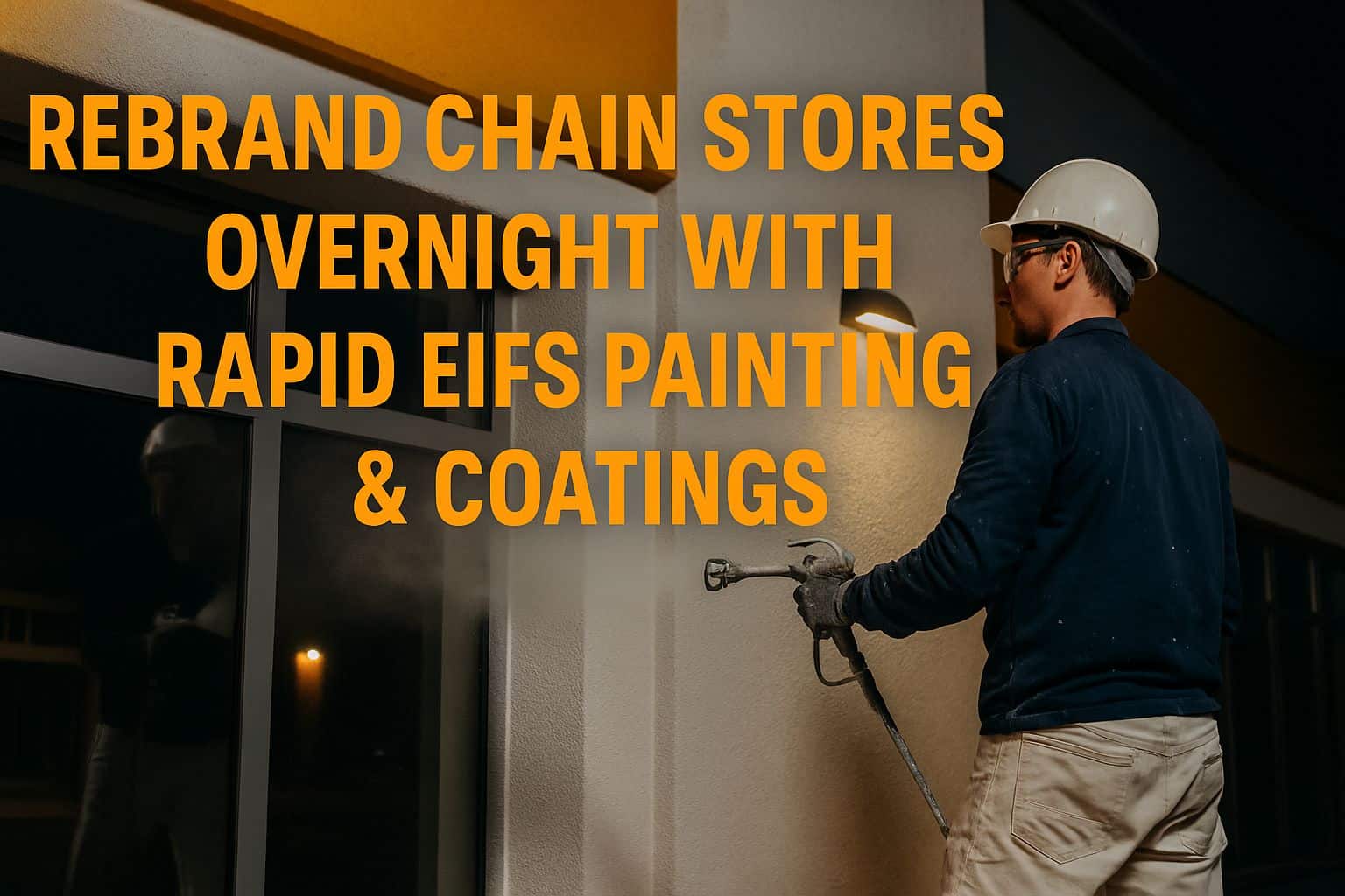 Overnight EIFS Painting Makeovers - Zero-Downtime Rebranding