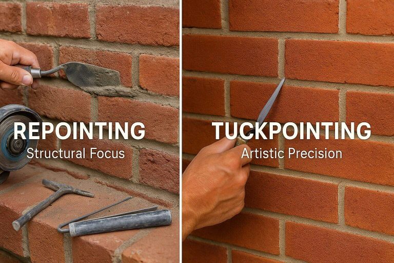 Tuckpointing vs Repointing: Cost, Lifespan & Savings Guide
