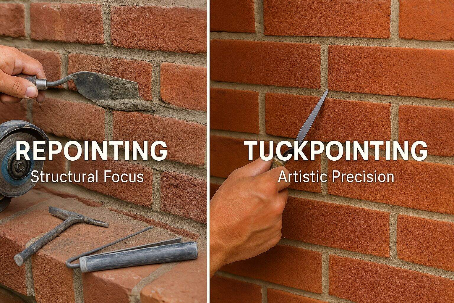 Tuckpointing vs Repointing: Cost, Lifespan & Savings Guide