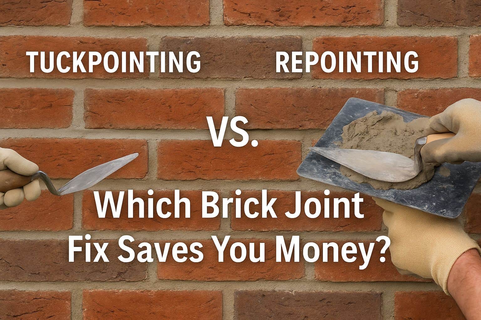 Tuckpointing vs Repointing: Cost, Lifespan & Savings Guide