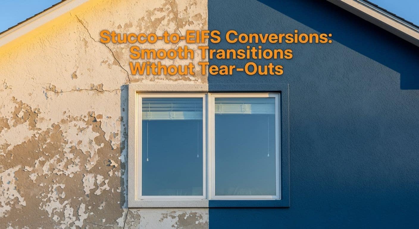 Smooth Stucco-to-EIFS Conversion for Modern Exteriors