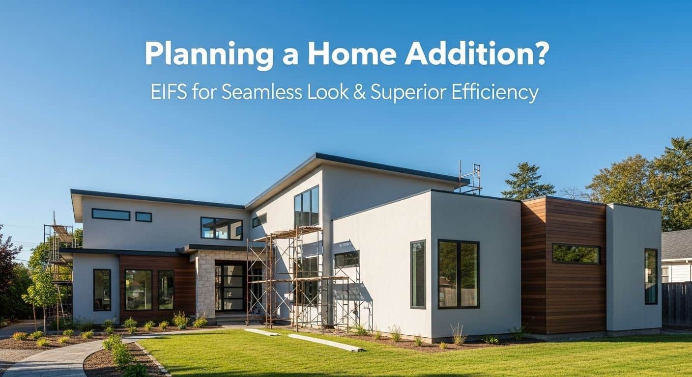 EIFS Home Additions for Seamless Look and Energy Efficiency